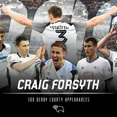 300 Up For Derby’s Longest-Serving Player Forsyth - Blog - Derby County