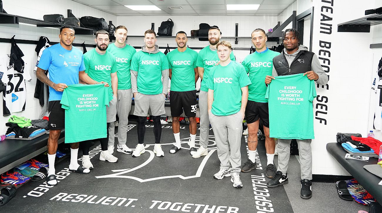 CHARITY: Rams Celebrate Ongoing NSPCC Partnership At Pride Park Stadium ...