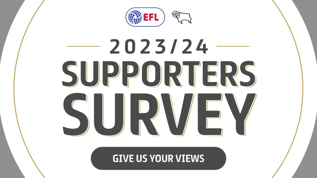 Take Part In The 2023/24 EFL Supporters Survey - Blog - Derby County